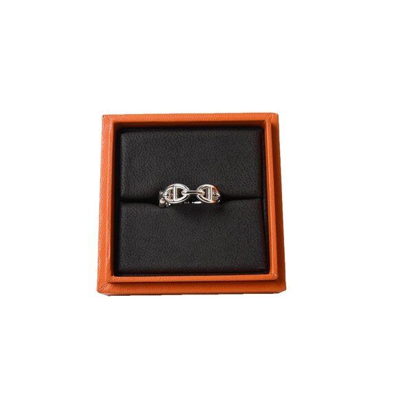 Hermes | Jewelry | Hermes Chaine D Ancre Enchainee Ring Rose Gold ...